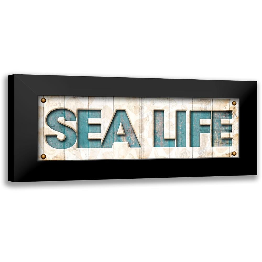 Grey, Jace 24x11 Black Modern Framed Museum Art Print Titled - Sea Life ...