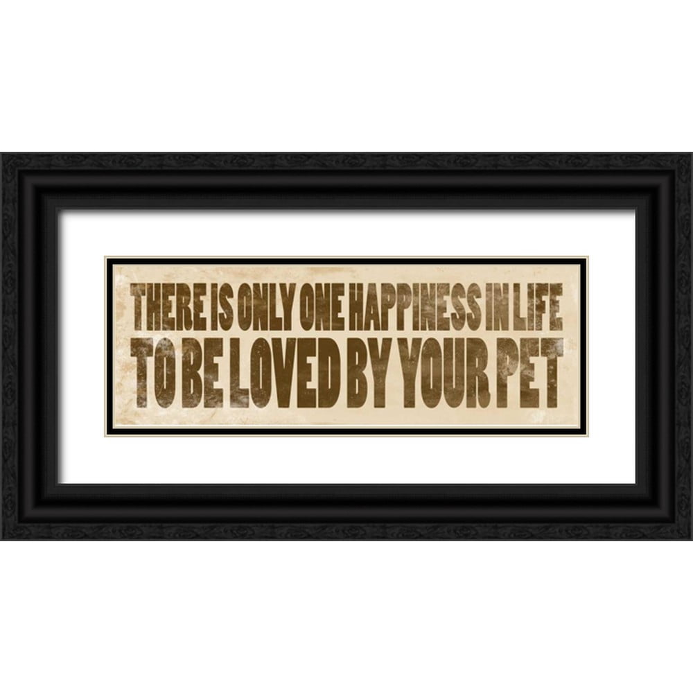 Grey, Jace 24x11 Black Ornate Wood Framed with Double Matting Museum ...