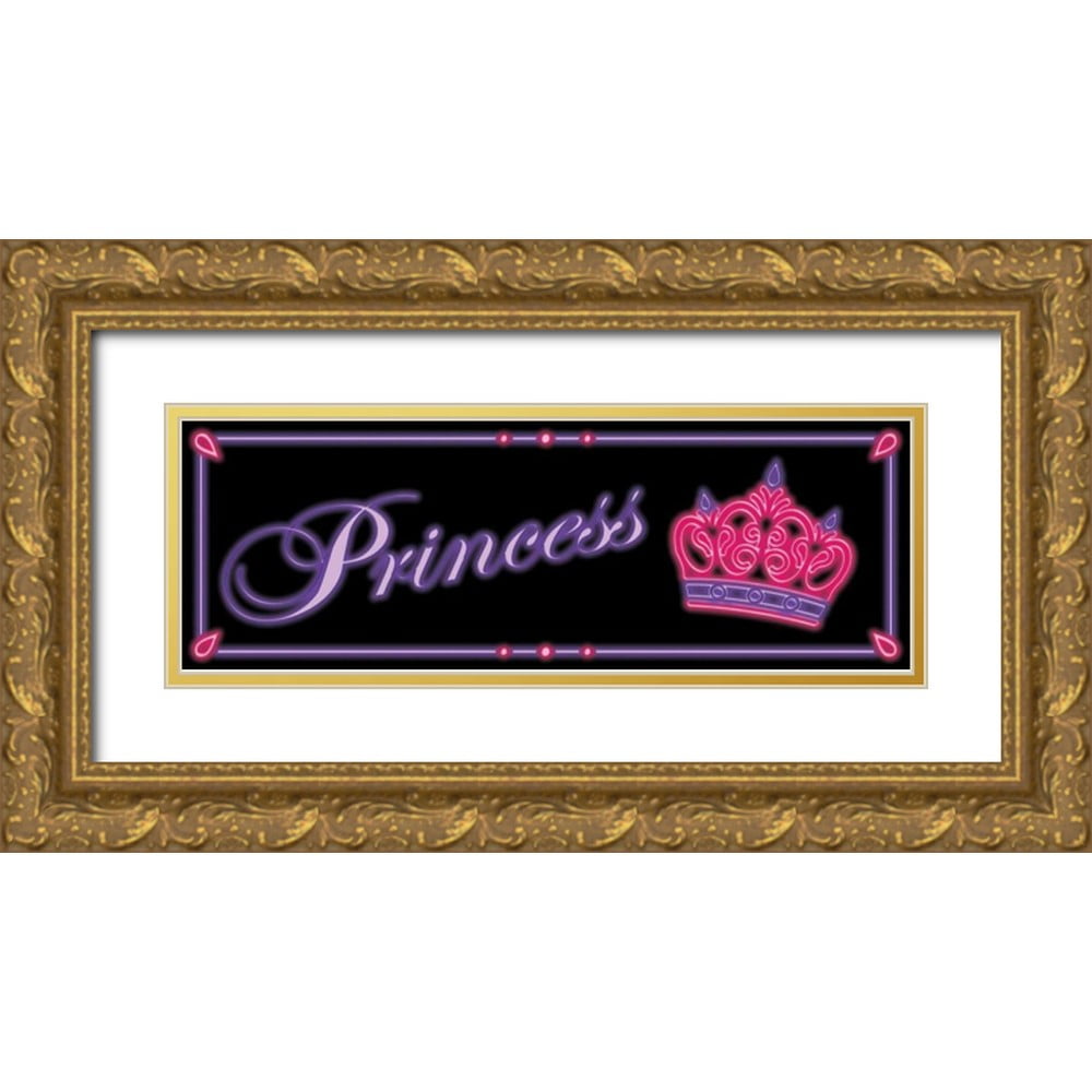 Grey, Jace 24x11 Gold Ornate Wood Framed with Double Matting Museum Art ...