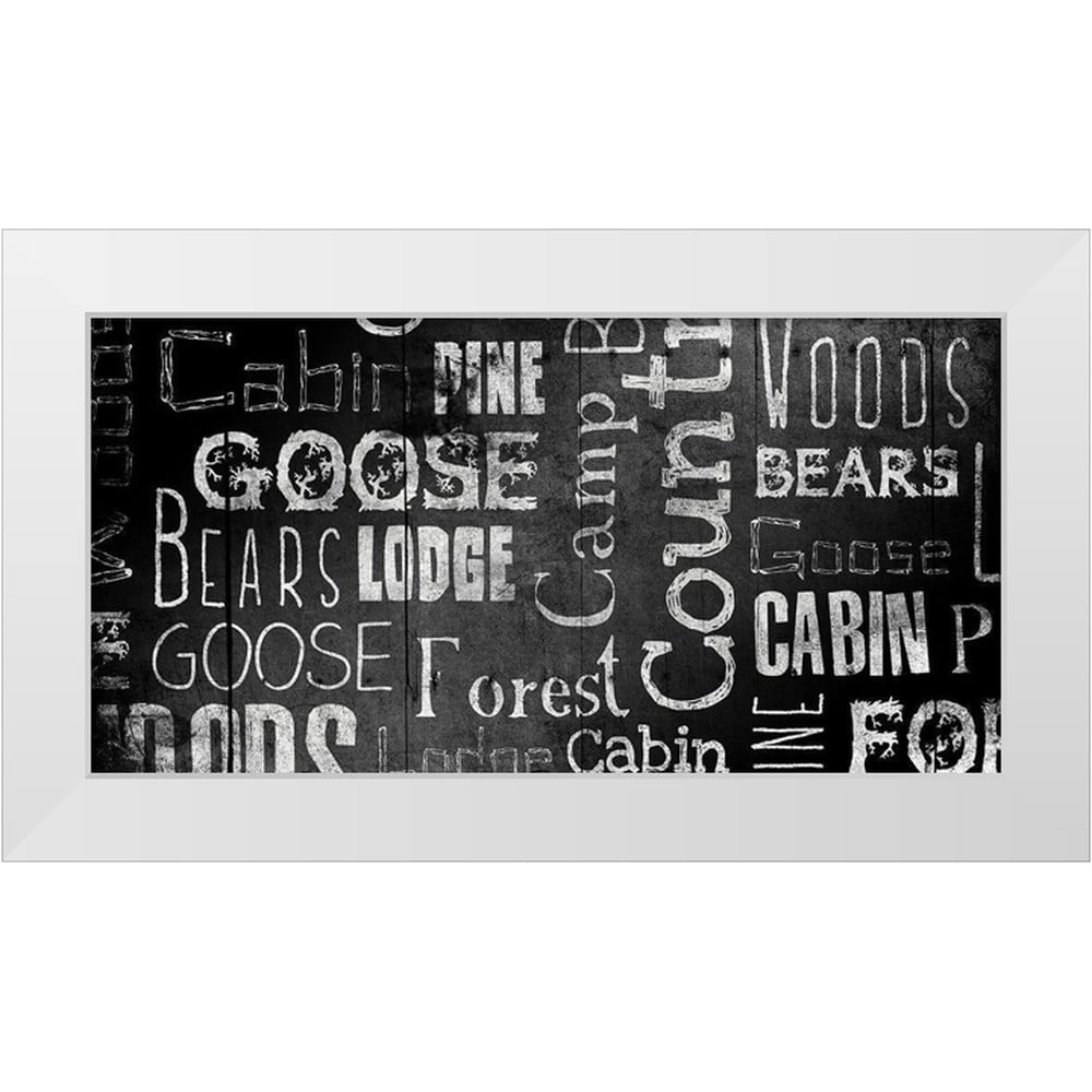 Grey, Jace 24x14 White Modern Wood Framed Museum Art Print Titled ...