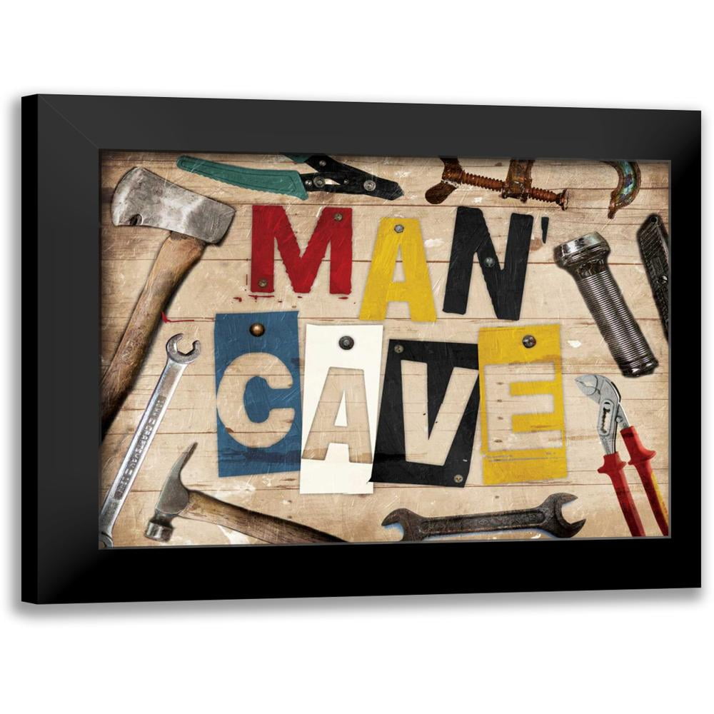 Grey, Jace 24x19 Black Modern Framed Museum Art Print Titled - Man Cave Tools - Walmart.com