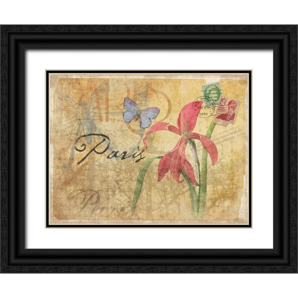 Grey, Jace 24x19 Black Ornate Wood Framed with Double Matting Museum ...