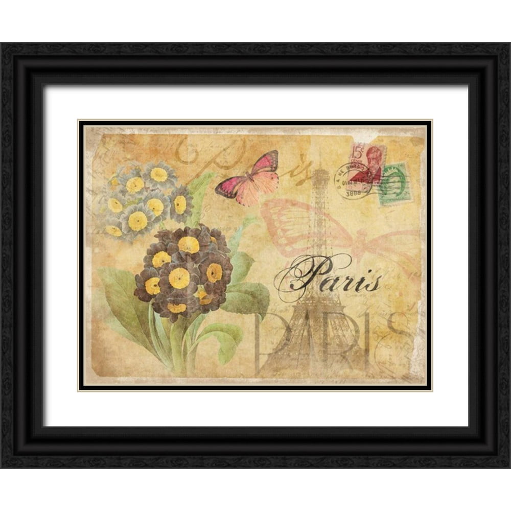 Grey, Jace 24x19 Black Ornate Wood Framed with Double Matting Museum ...