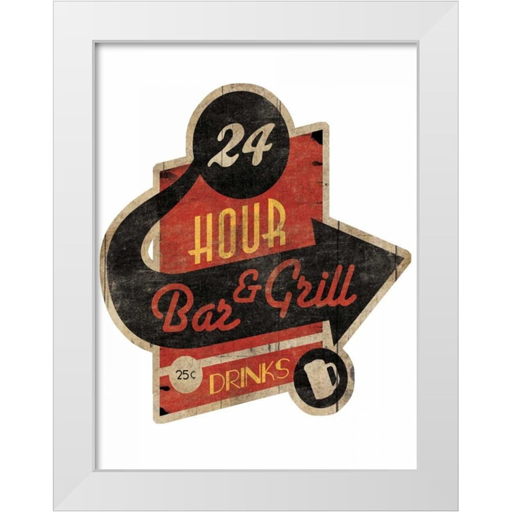 Grey, Jace 25x32 White Modern Wood Framed Museum Art Print Titled - Bar ...