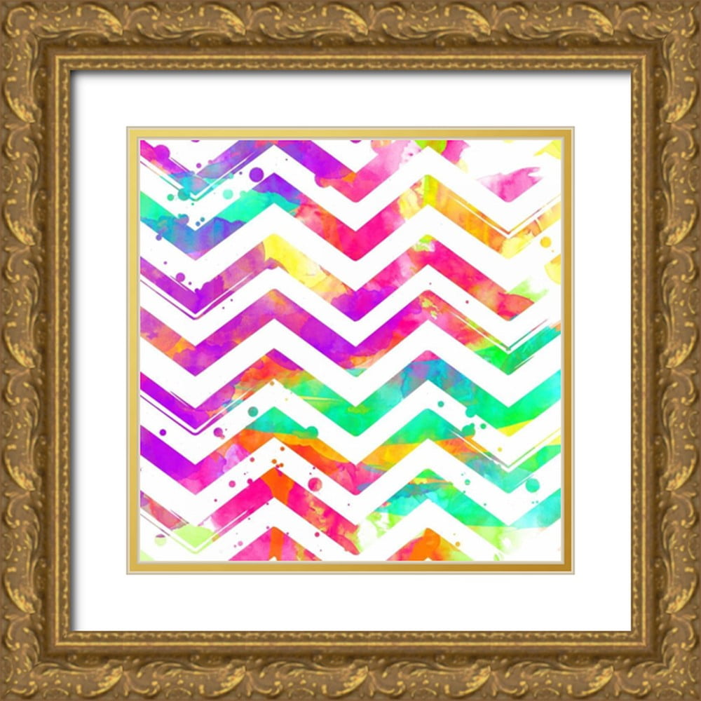 Grey, Jace 26x26 Gold Ornate Wood Framed with Double Matting Museum Art ...