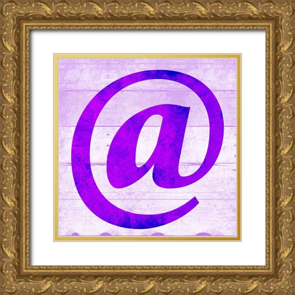 Grey, Jace 26x26 Gold Ornate Wood Framed with Double Matting Museum Art ...
