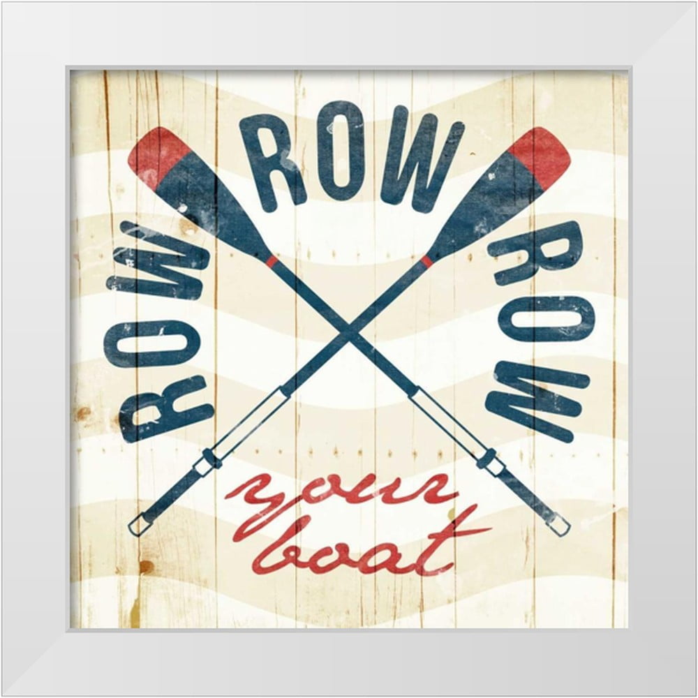 Grey, Jace 26x26 White Modern Wood Framed Museum Art Print Titled - Row ...