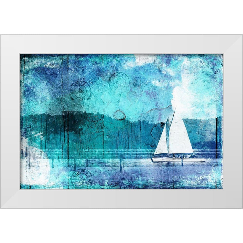 Grey, Jace 32x23 White Modern Wood Framed Museum Art Print Titled ...
