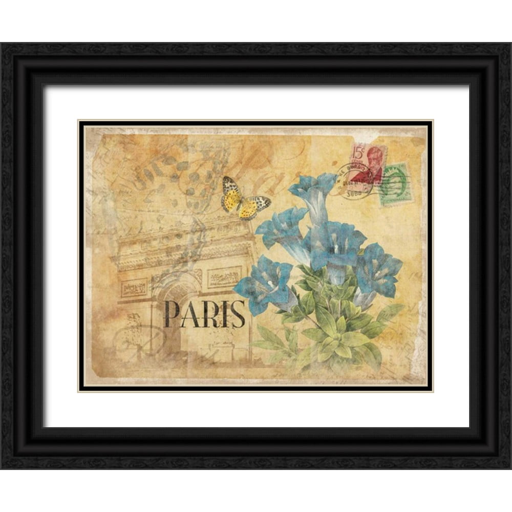 Grey, Jace 32x25 Black Ornate Wood Framed with Double Matting Museum ...