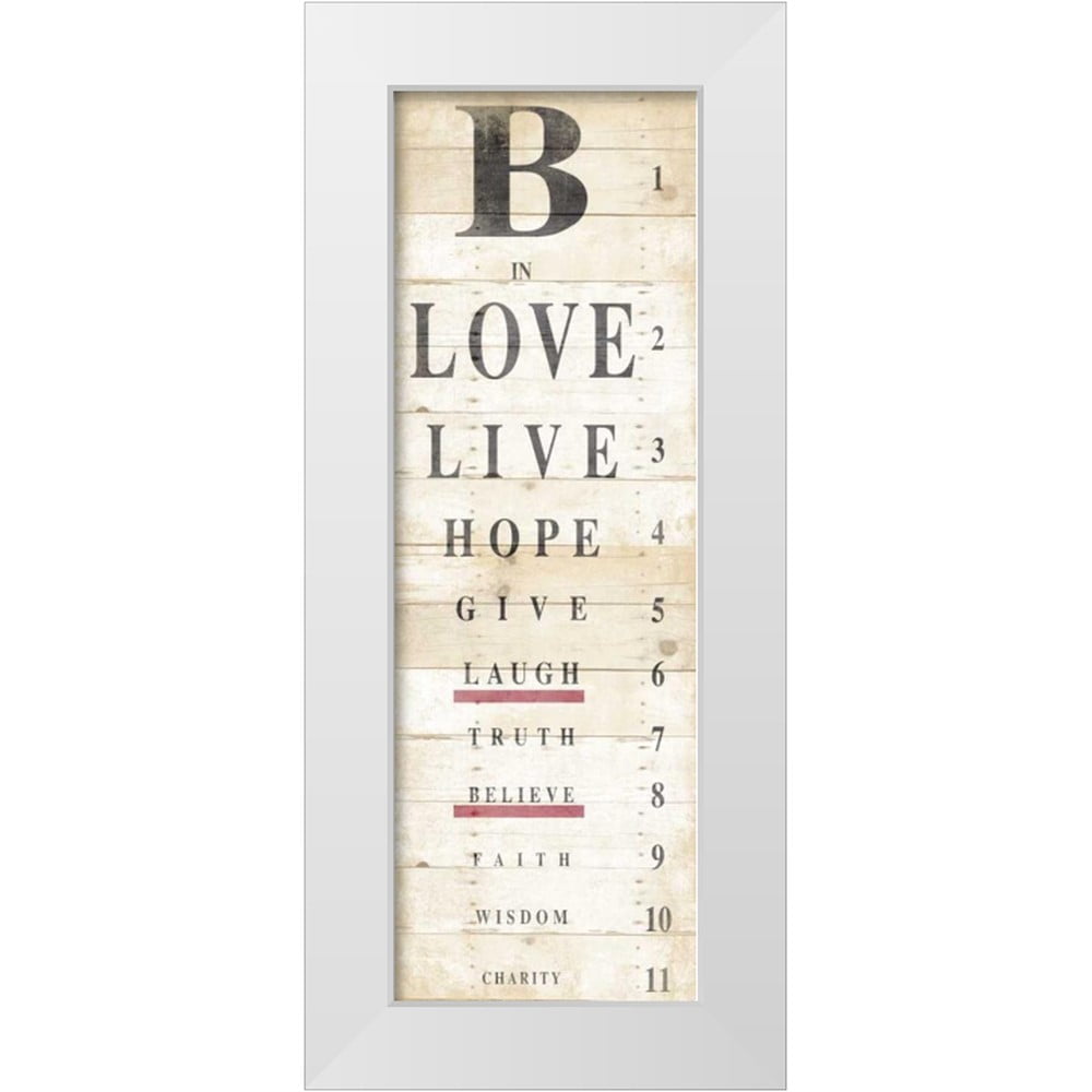 Grey, Jace 7x14 White Modern Wood Framed Museum Art Print Titled - Eye ...