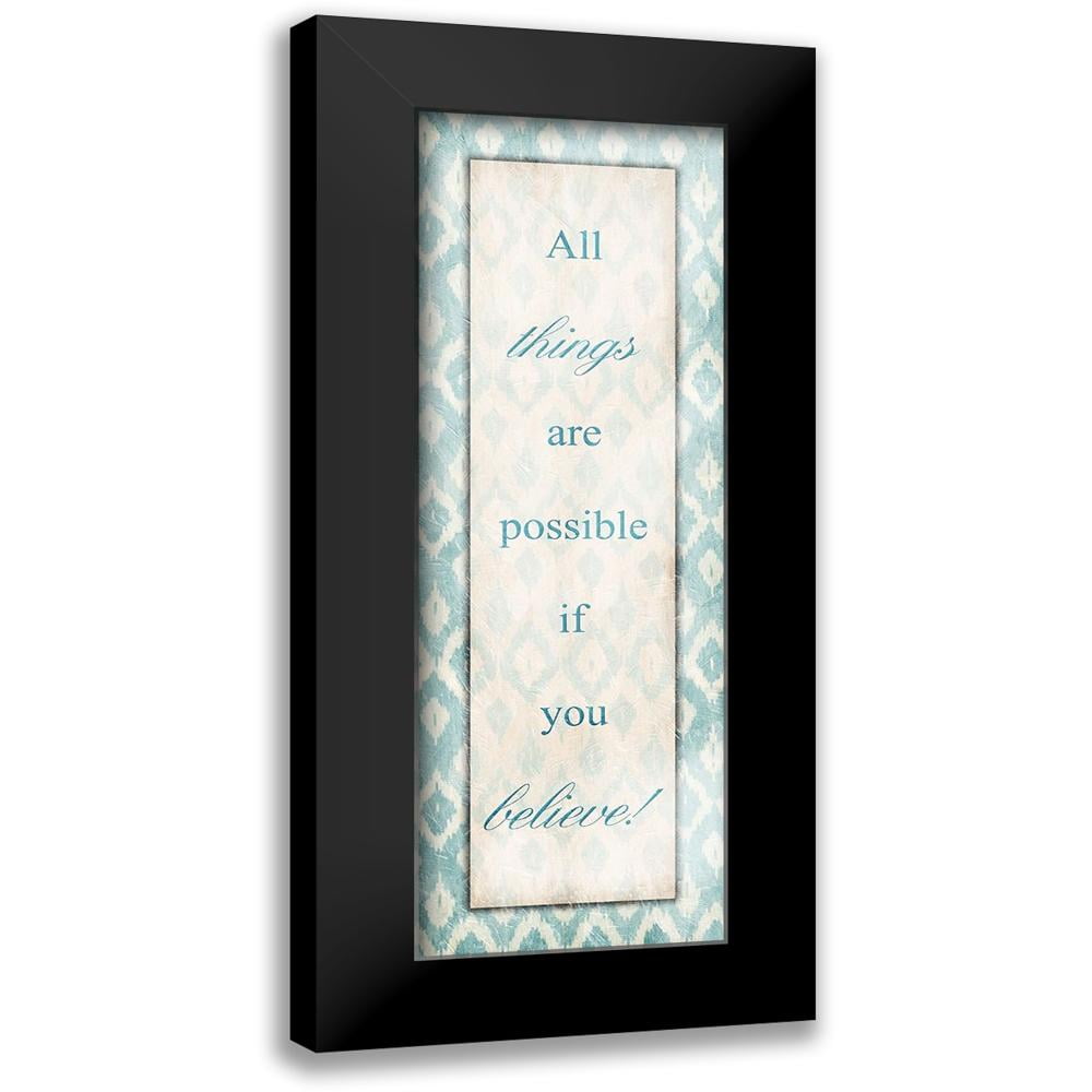 Grey, Jace 9x18 Black Modern Framed Museum Art Print Titled - All Things - Walmart.com