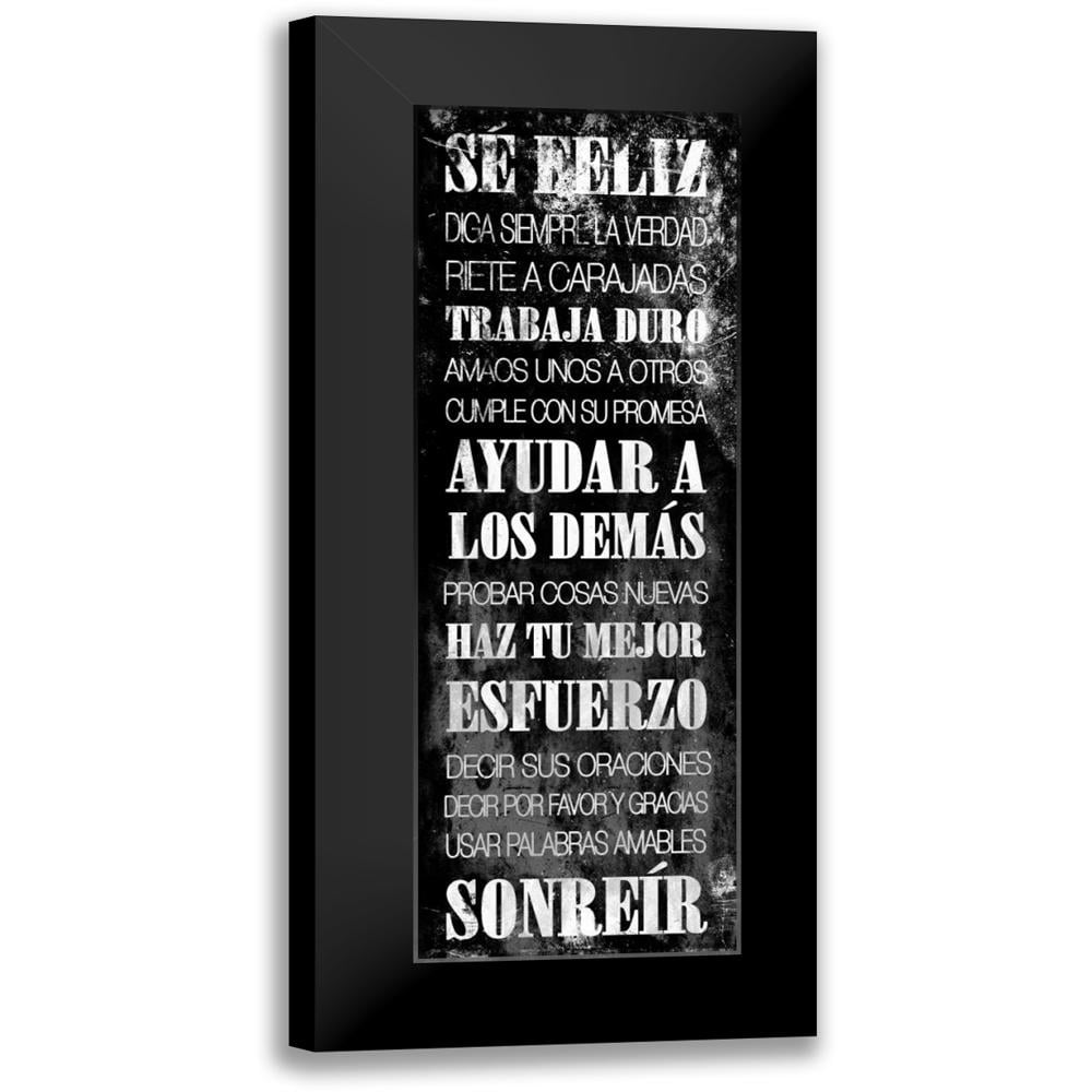 Grey, Jace 9x18 Black Modern Framed Museum Art Print Titled - Feliz ...