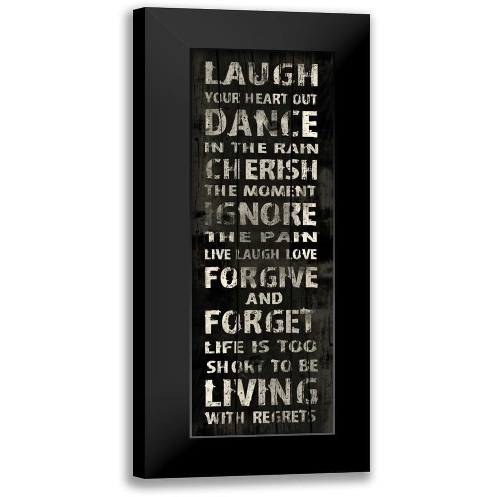 Grey, Jace 9x18 Black Modern Framed Museum Art Print Titled - Laugh ...