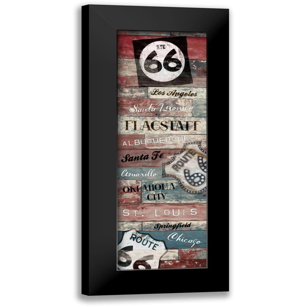 Grey, Jace 9x18 Black Modern Framed Museum Art Print Titled - Route 66 ...