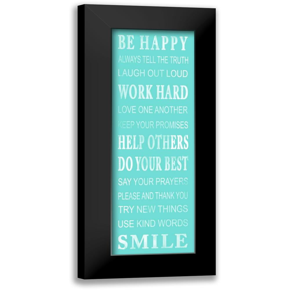 Grey, Jace 9x18 Black Modern Framed Museum Art Print Titled - Work Hard ...