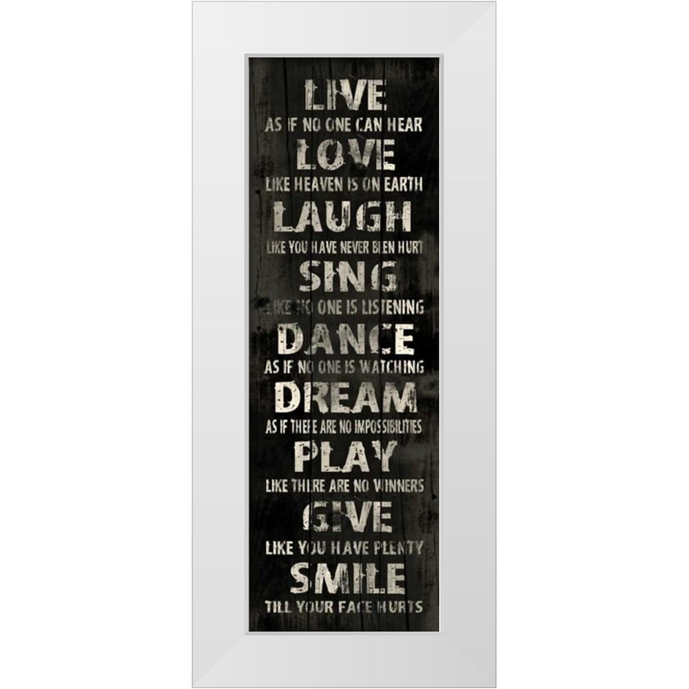 Grey, Jace 9x18 White Modern Wood Framed Museum Art Print Titled - LIVE ...