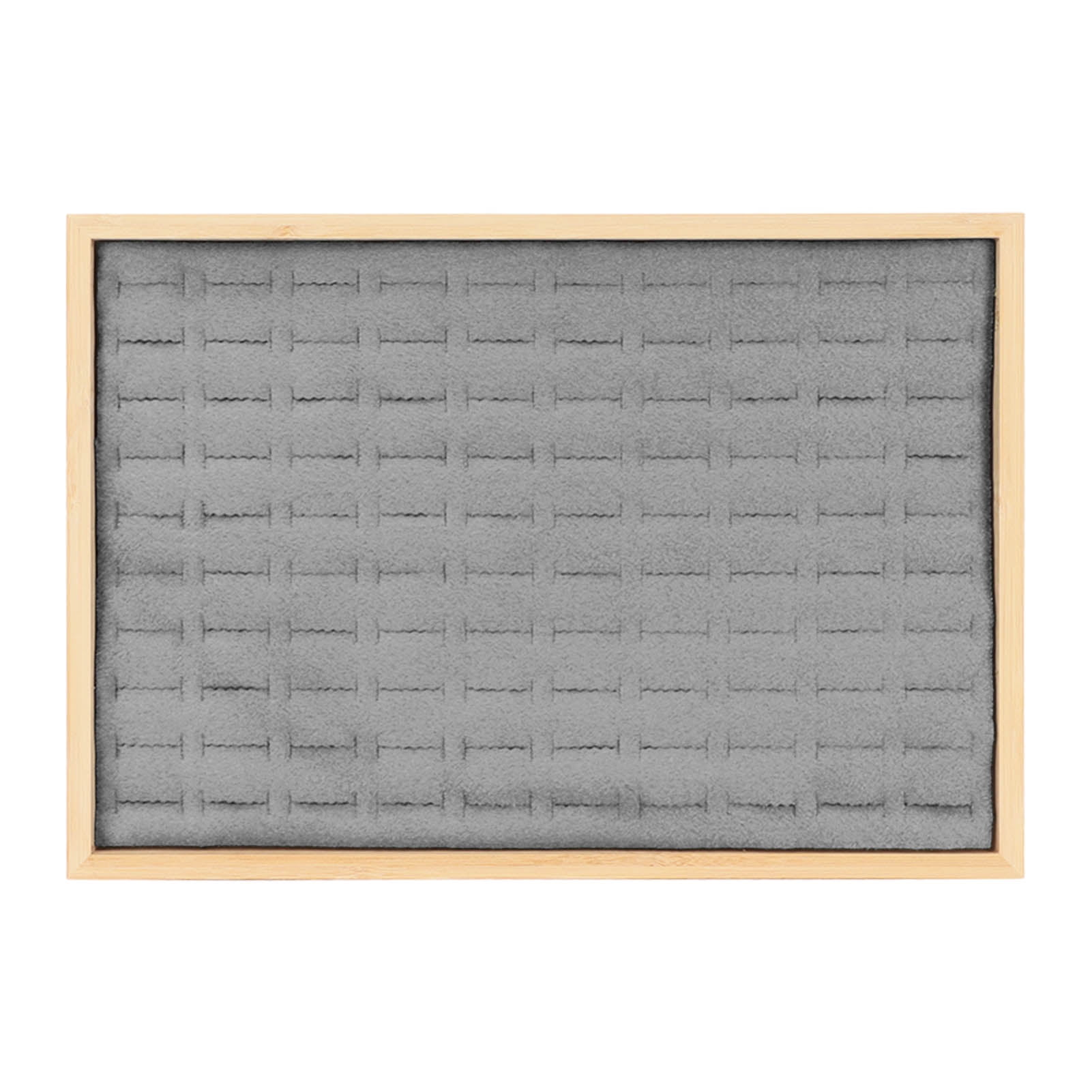 Grey Jewelry Organizer, 100 Grids Multipurpose Drawer Storage Insert ...