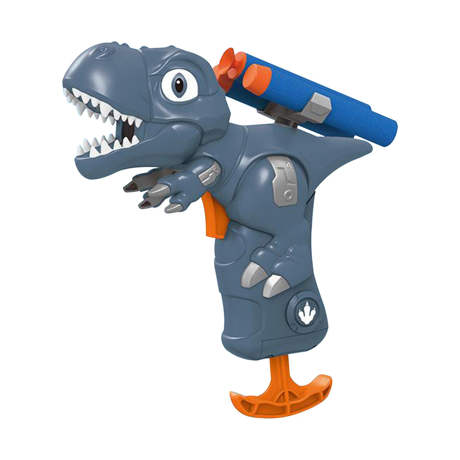 Grey Kids Dinosaur Target Toy With Ejection Feature, Soft Projectiles ...