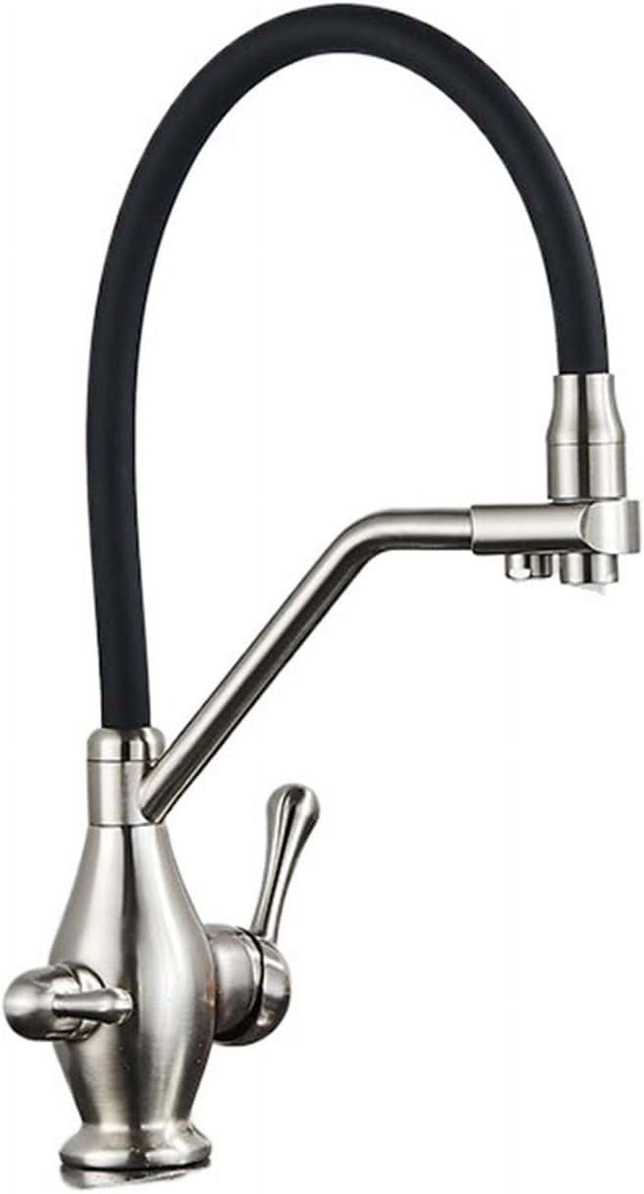 Grey Kitchen Filter Water Faucet Cold Deck Mount Sink Mixer Rotation ...