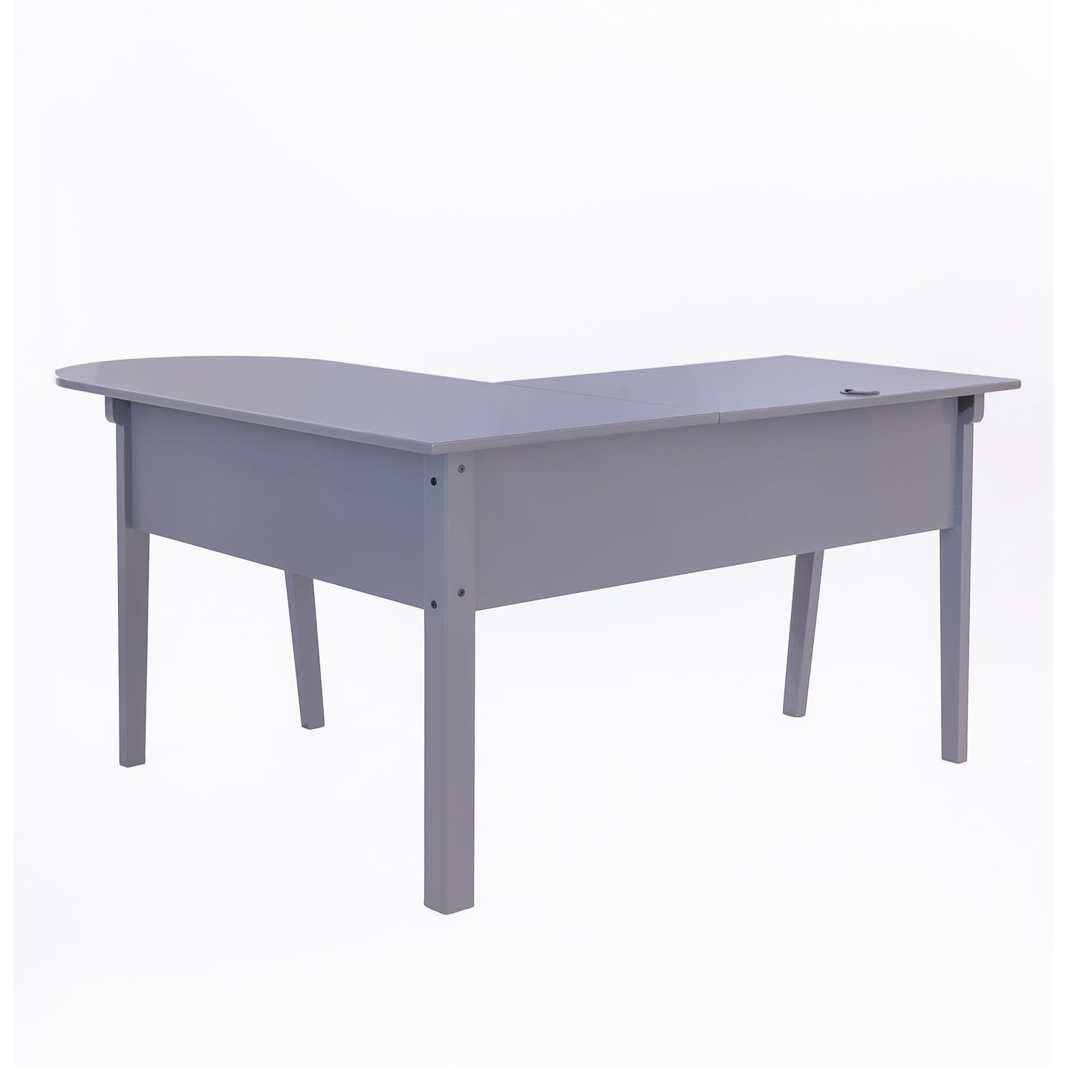 Global Furniture USA Grey L Shaped Corner Desk - Walmart.com