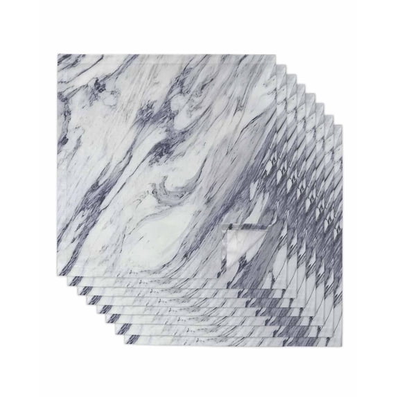 Grey Marble Cloth Napkins Set of 8 Reusable Dinner Napkins, Abstract ...