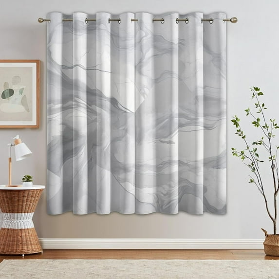Grey Marble Curtains For Living Room , Modern Simple Abstract Pattern ...