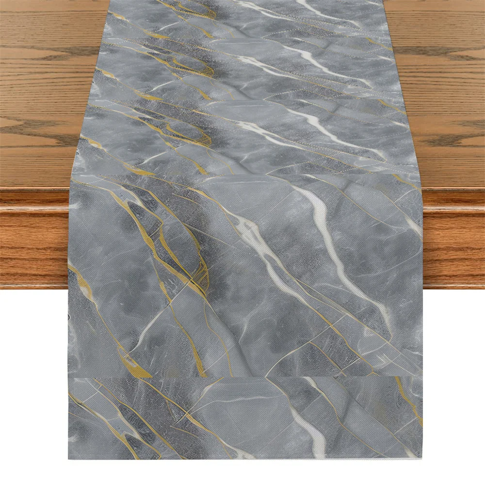 Grey Marble Table Runners Pink Champagne Gold Textured Table Runner ...