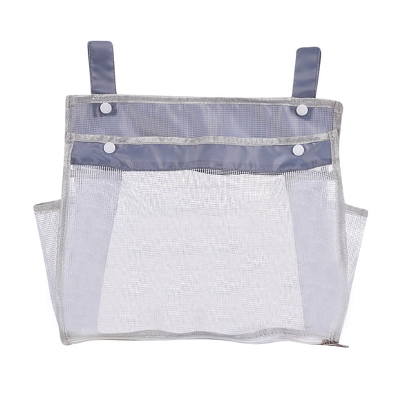 Grey Mesh Beach Toy Bag Foldable Storage For Children Pool Sand Gear ...