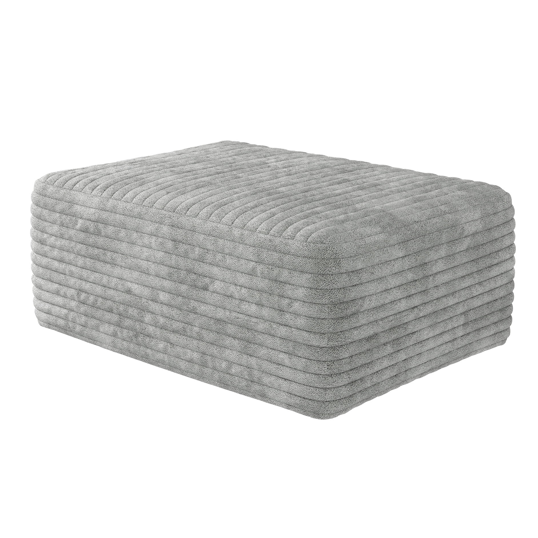 Grey Modular Sofa without Assembly - Easy Placement in Narrow Spaces ...