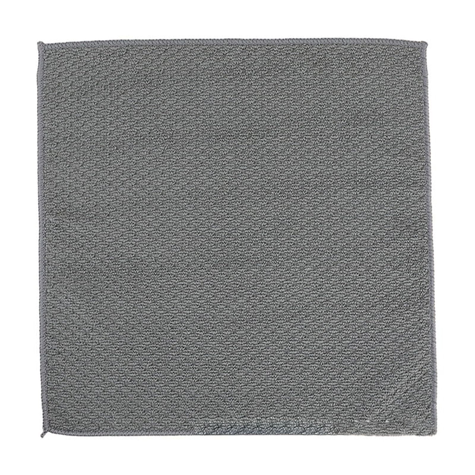 Grey Multi Layer Microfiber Cleaning Cloth For Efficient Grease And ...