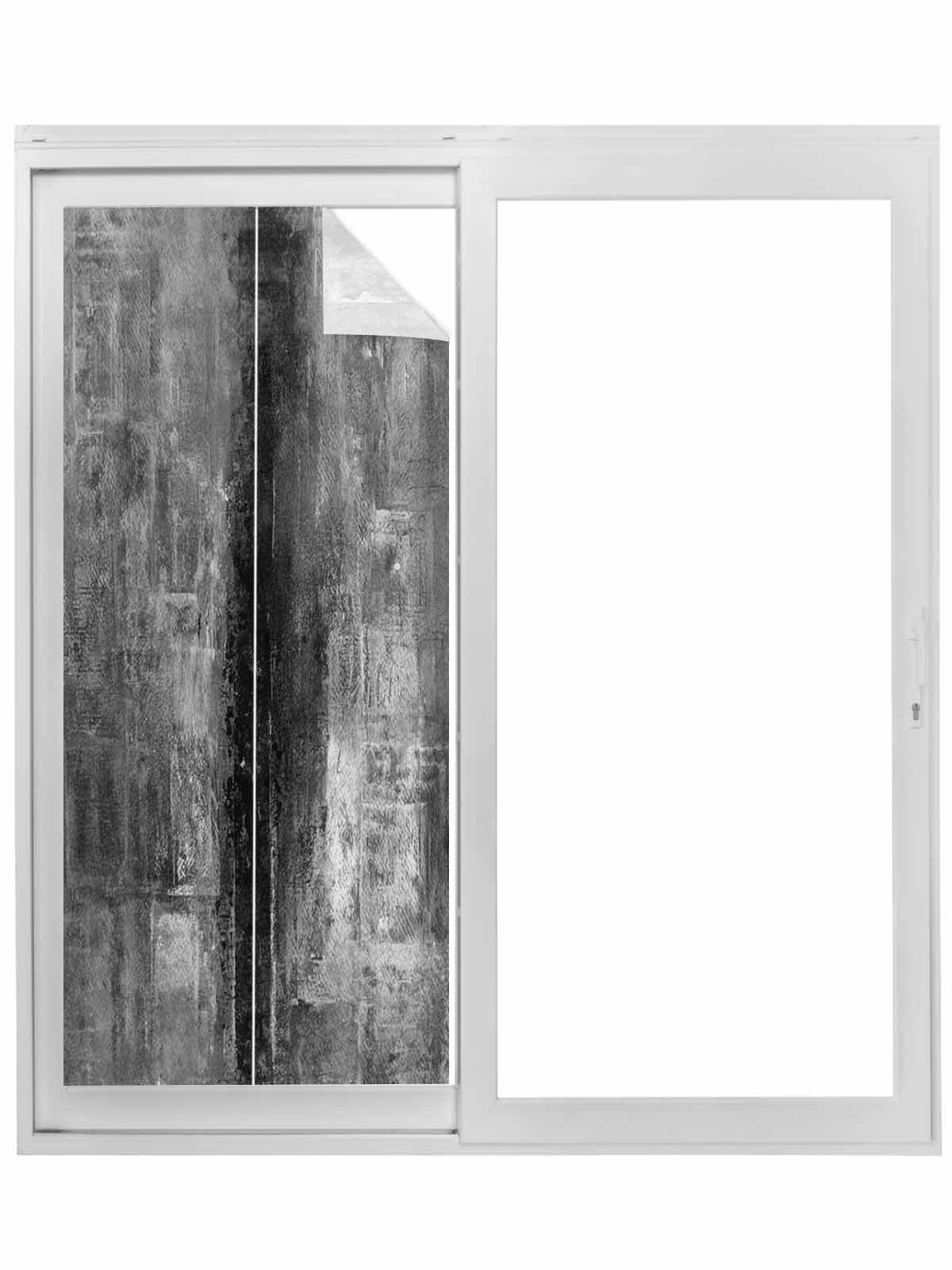 Grey Oil Painting Window Privacy Film Stained Glass Window Film ...