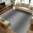 Grey Ombre 5x7 Area Rugs, Farmhouse Gray Gradient Modern Art Non-Skid ...