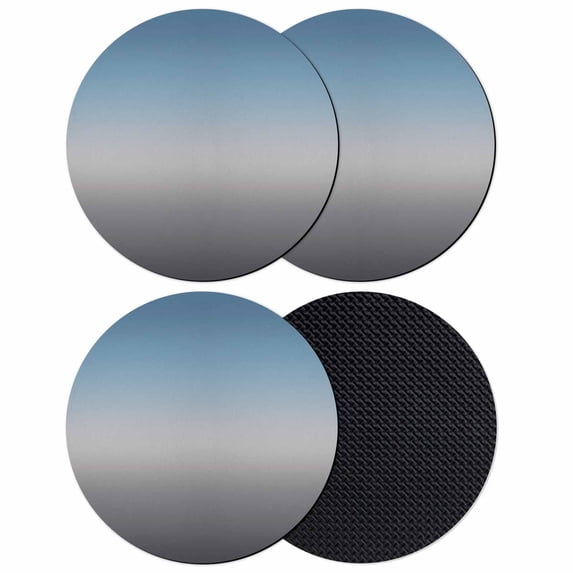 Grey Ombre Coasters Set of 4, Navy Blue Gray Gradient Modern Abstract ...
