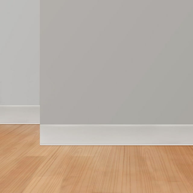 Grey PVC Wall Base Baseboard Molding Trim 5.9" W x 39.4Ft 2.5mm/0.1in ...