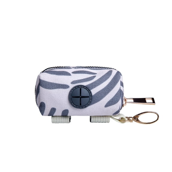 Grey Pet Waste Bag Dispenser Storage Bag Polyester Pouch For Carrying ...