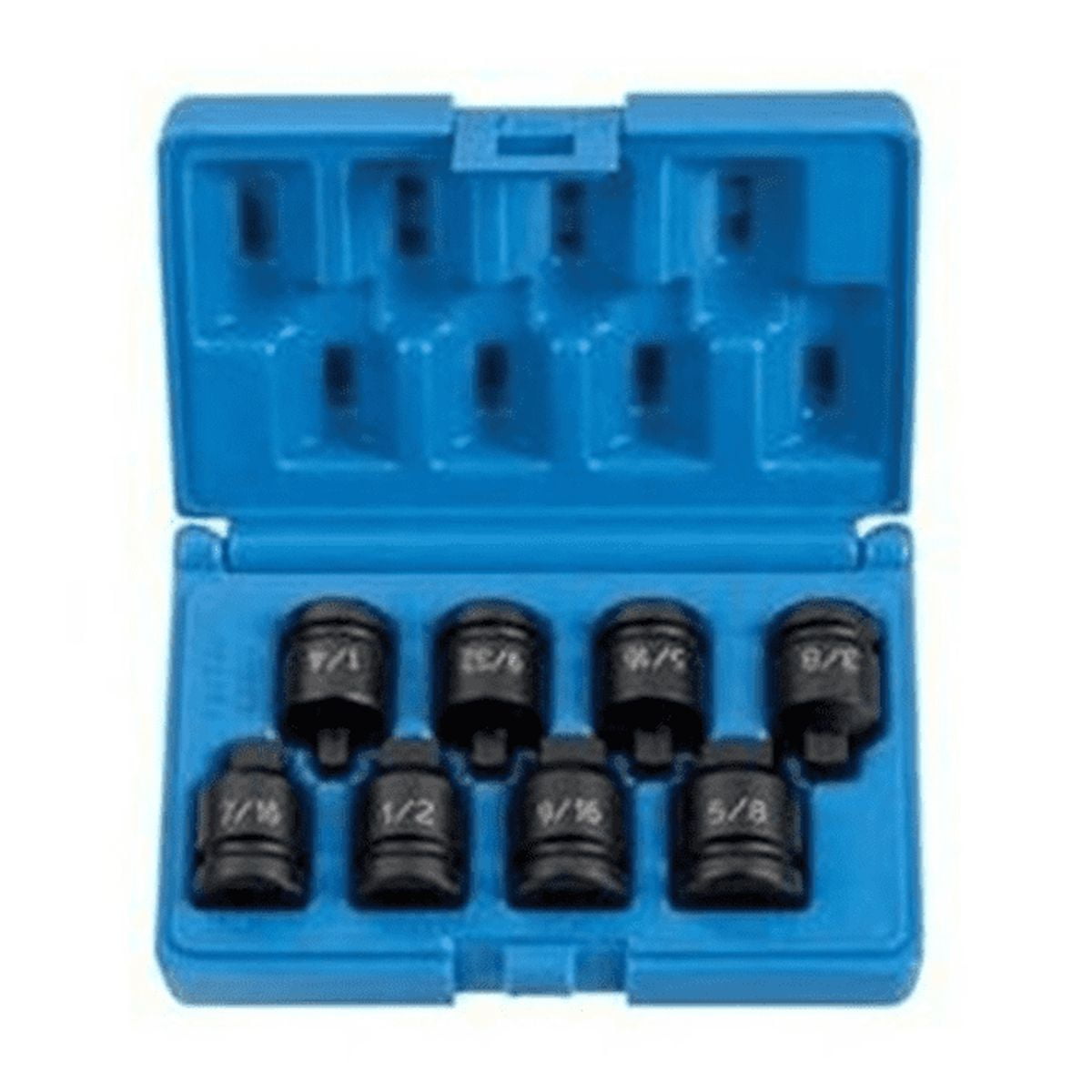 Grey Pneumatic 1308P 8 Piece 1/2" Drive 4 Point Pipe Plug Impact Socket ...