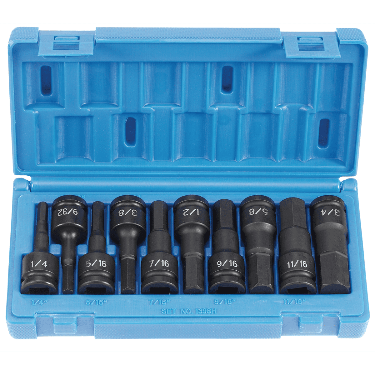 Grey Pneumatic 1398H 10-Piece 1/2 in. Drive SAE Hex Impact Driver ...