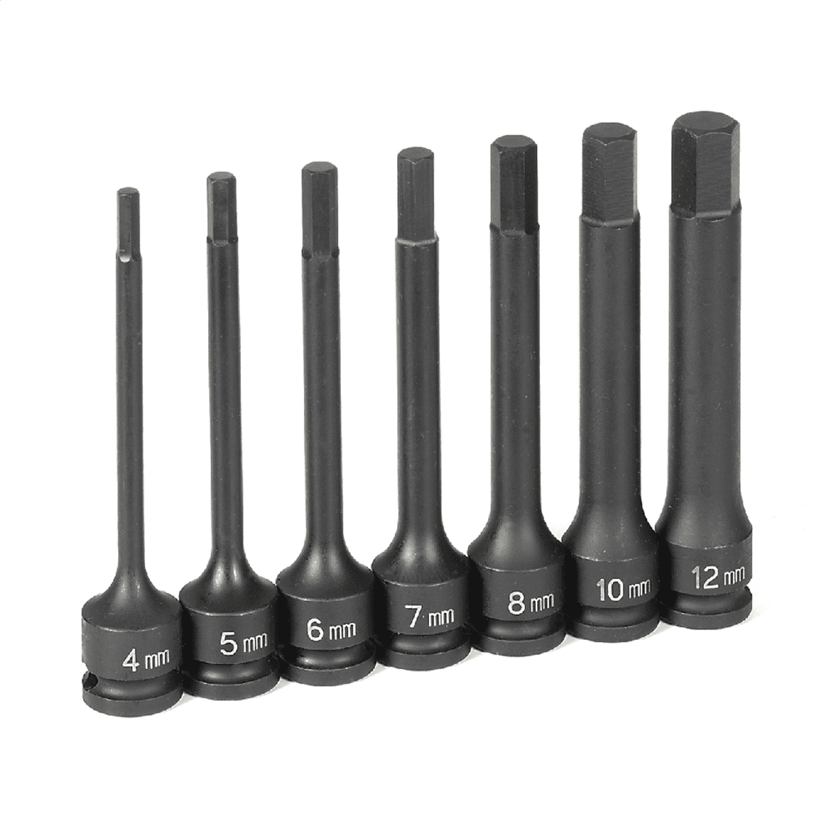 Grey Pneumatic 3/8" Dr. 7 Pc. 4" Length Metric Hex Driver Set - Walmart.com