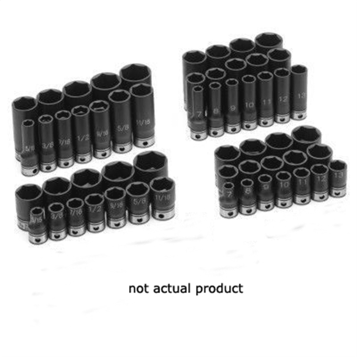 Grey Pneumatic 3/8" Drive x 12mm Deep Duo-Socket - 12 Point - Walmart.com