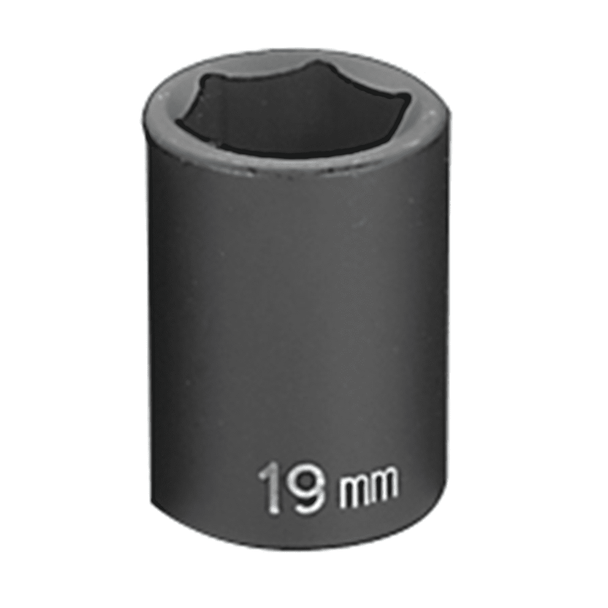 Grey Pneumatic 1/2" Drive x 19mm Standard Socket - Walmart.com