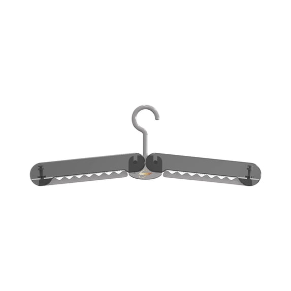 Grey Portable Folding Clothes Hanger Travel Hanger With Compact Design ...