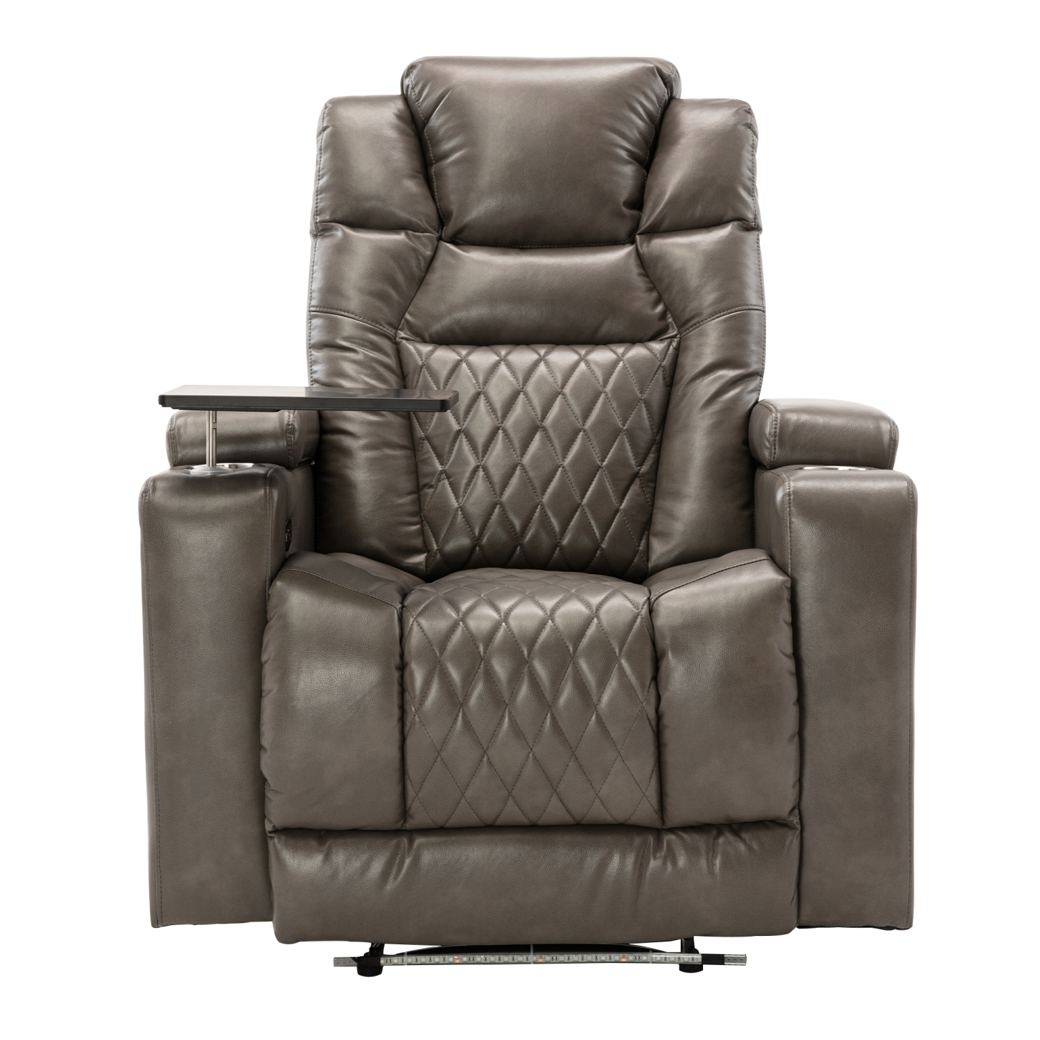 Grey Power Motion Recliner with USB and Hidden Storage – Dual Cup ...