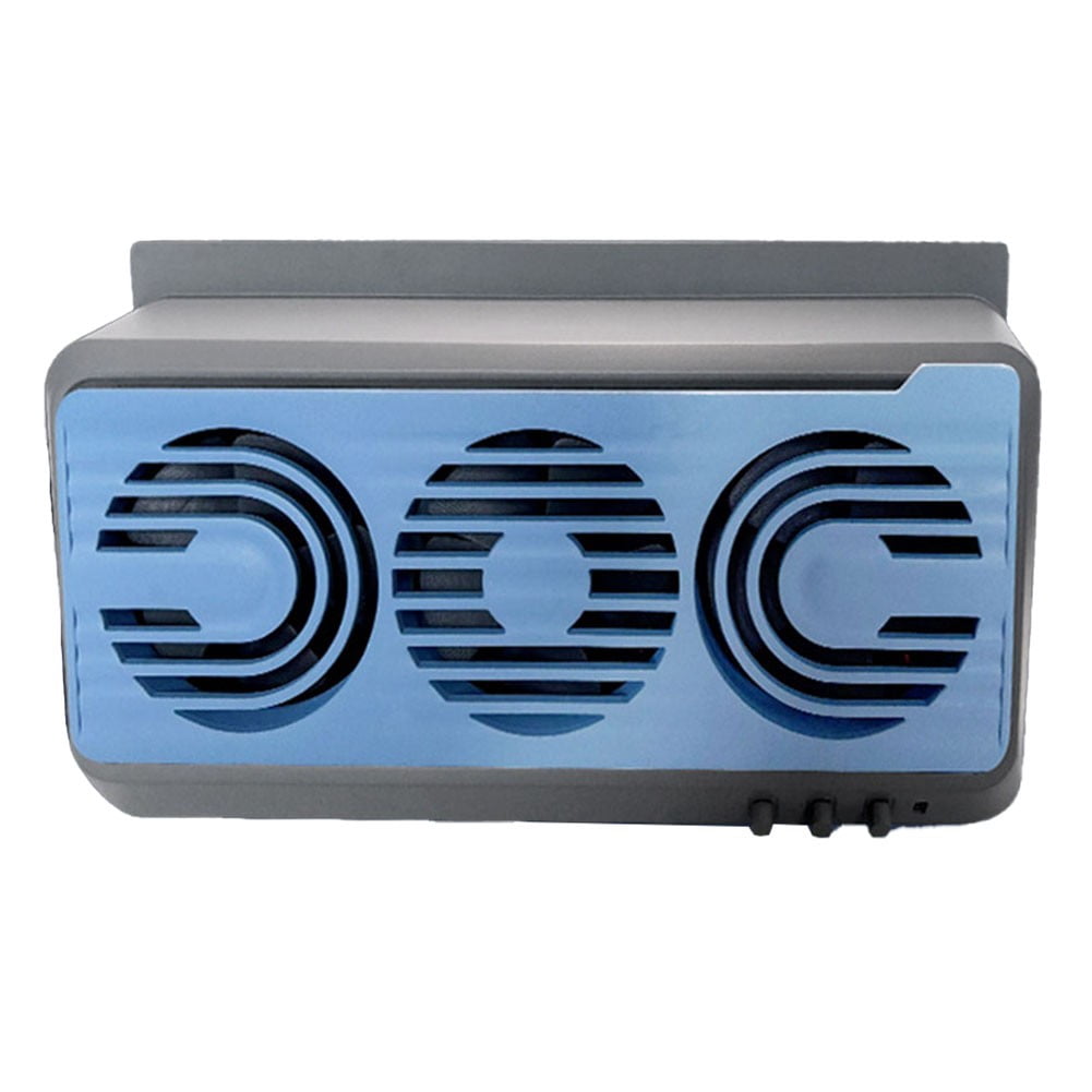 Grey Powerful Car Radiator Solar Air Cooler Circulator Auto Exhaust Fan ...