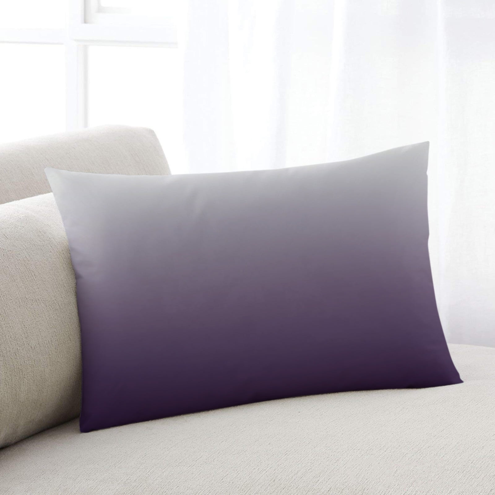 Grey Purple, Body Pillow Cover, Pillowcase Protectors with Zipper ...