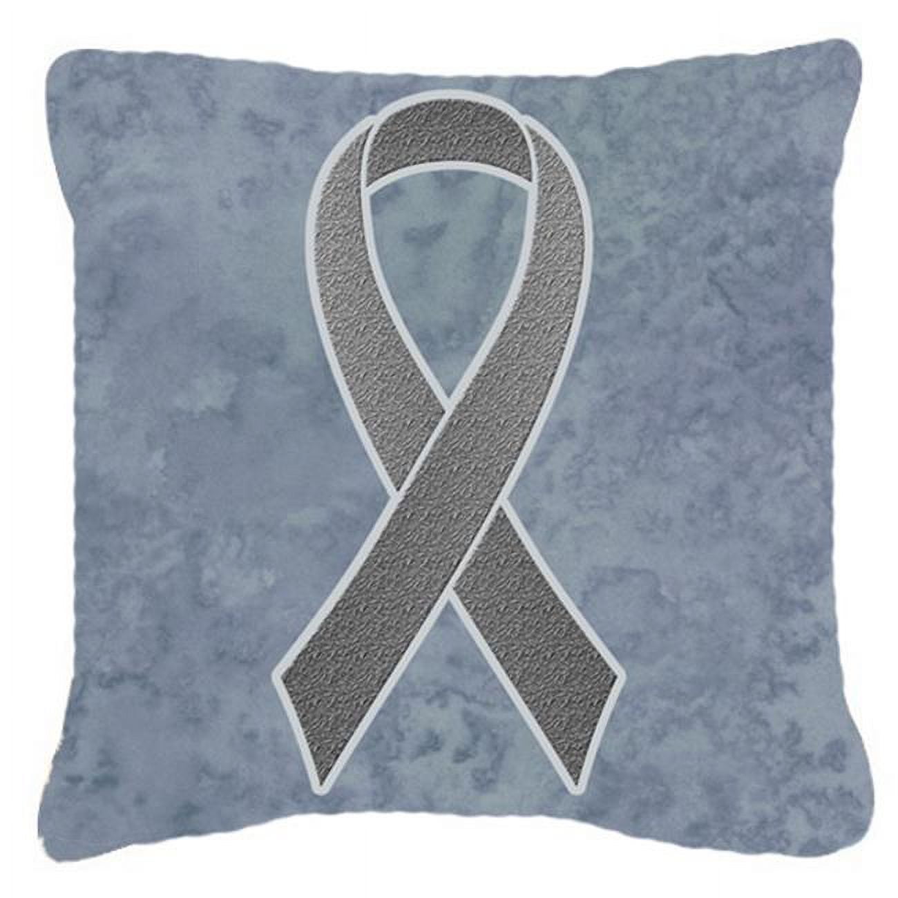Grey Ribbon for Brain Cancer Awareness Indoor & Outdoor Fabric ...