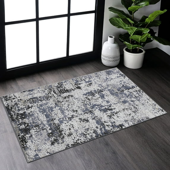 Grey Rug with Trendy Design / Ideal for Nursery and Dorm - Walmart.com