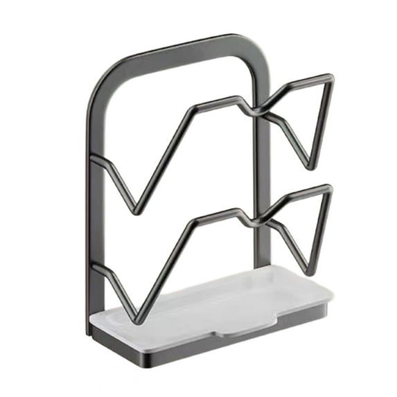 Grey S Pot Lid Rack Wall Mount No Drill Holder For Cutting Boards Pans ...