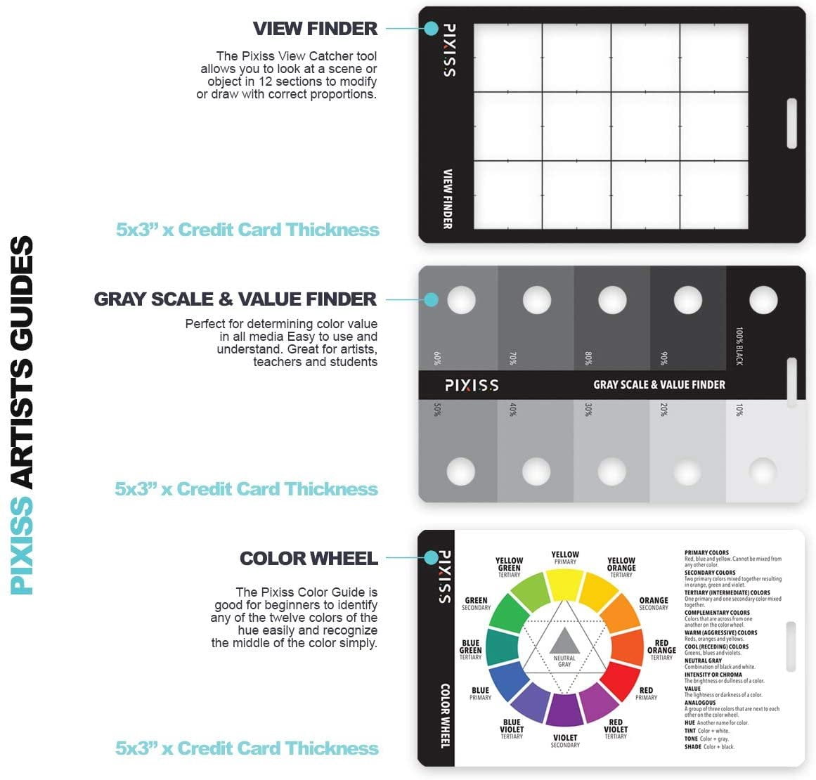 Grey Scale Value Finder, Color Wheel, Artists View Catcher Finder ...