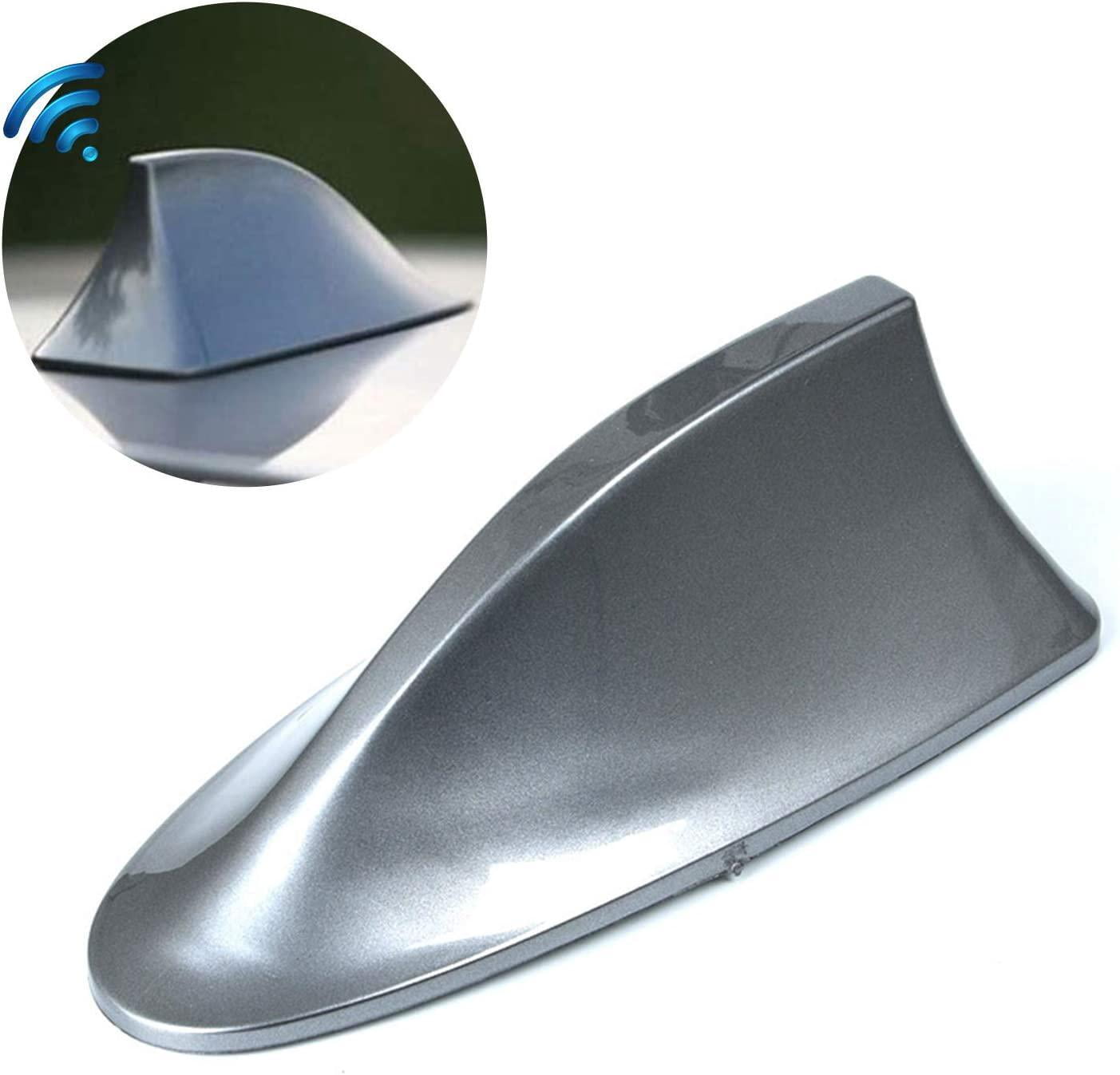 (Grey) Shark Antenna, Shark Fin Antenna, Universal Waterproof Self ...