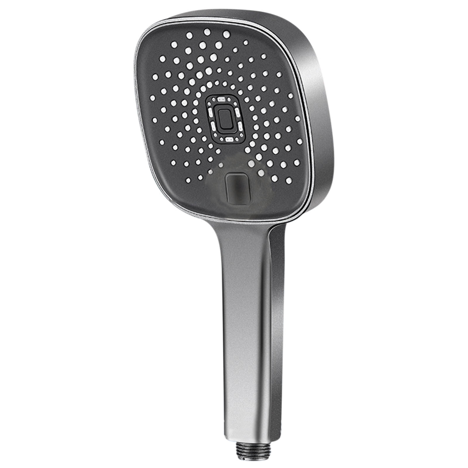 Grey Shower Showerhead Pressurized Handheld 4 Spray Mode Adjustable ...